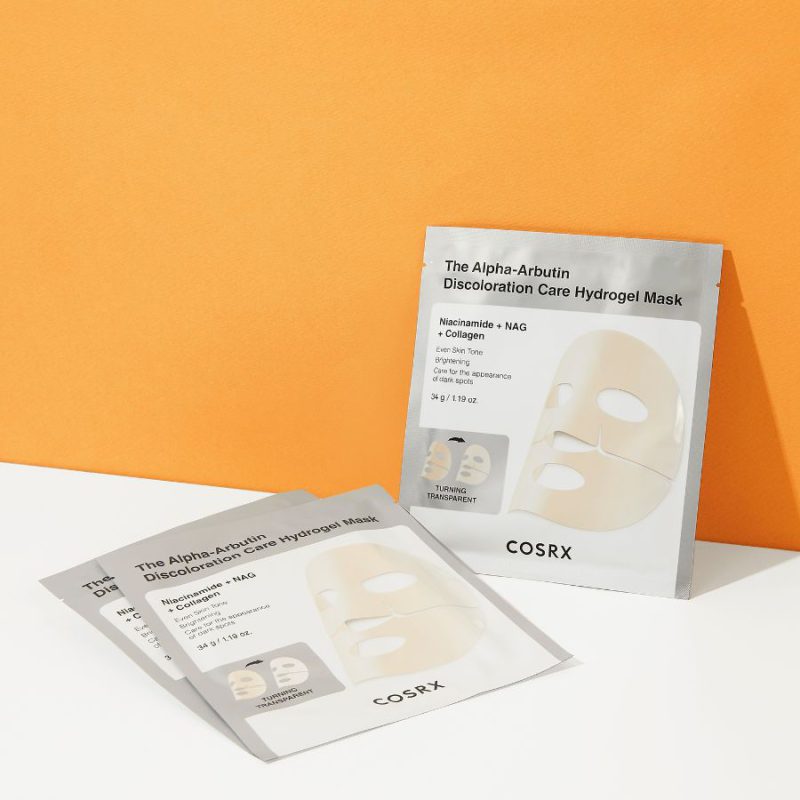 COSRX The Alpha-Arbutin Discoloration Care Hydrogel Mask - SkinSecret.no